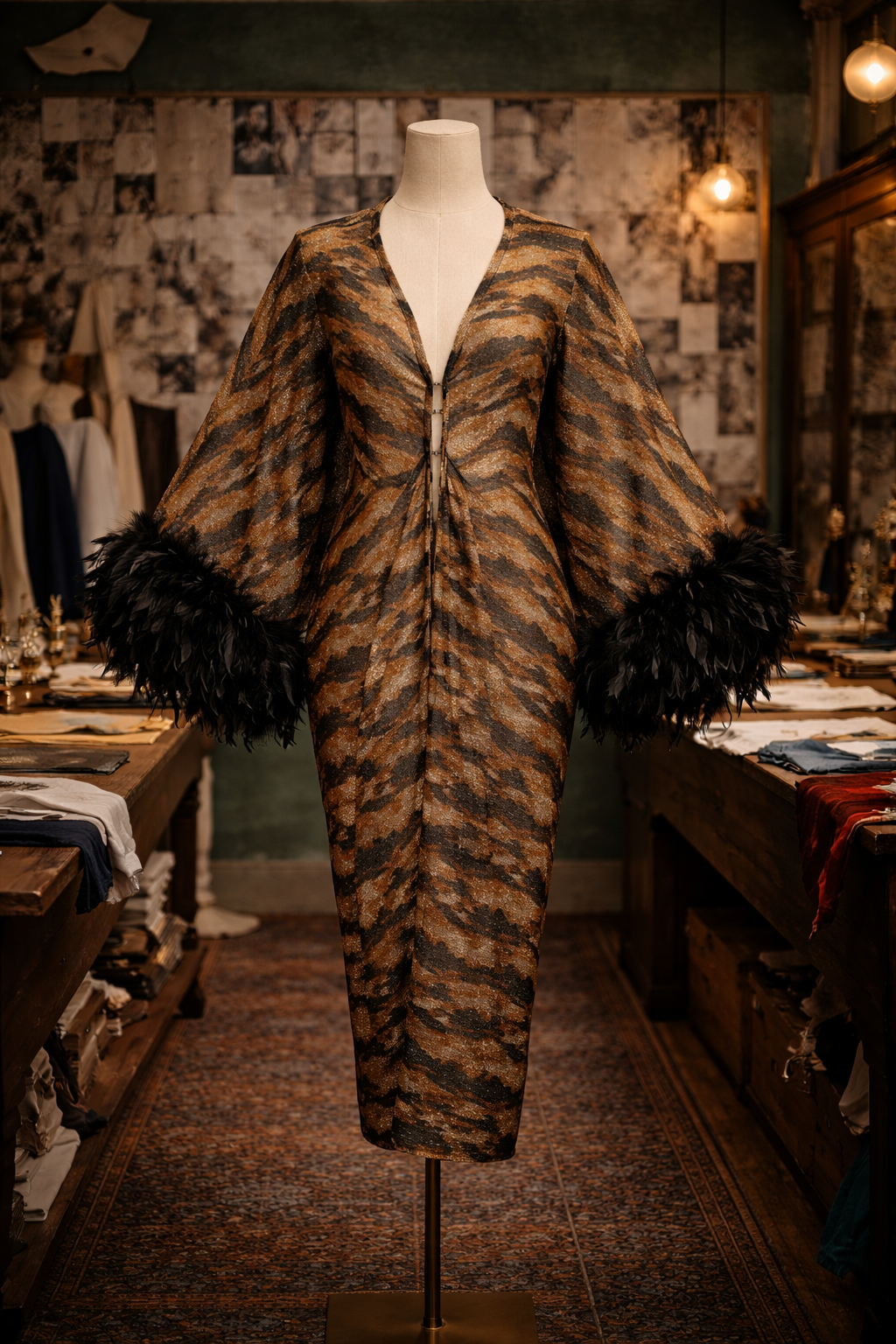 Sylvia Cocoon Coat in Savage Shimmer – Jennafer Grace