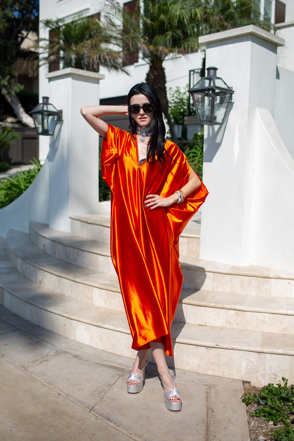Carnelian Slink Caftan – Jennafer Grace