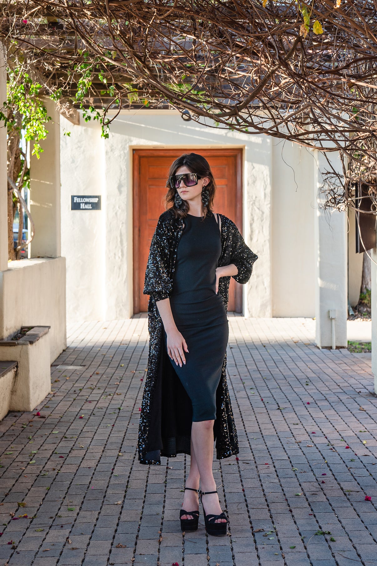 Darkest Night Sequin Cocoon Jacket – Jennafer Grace