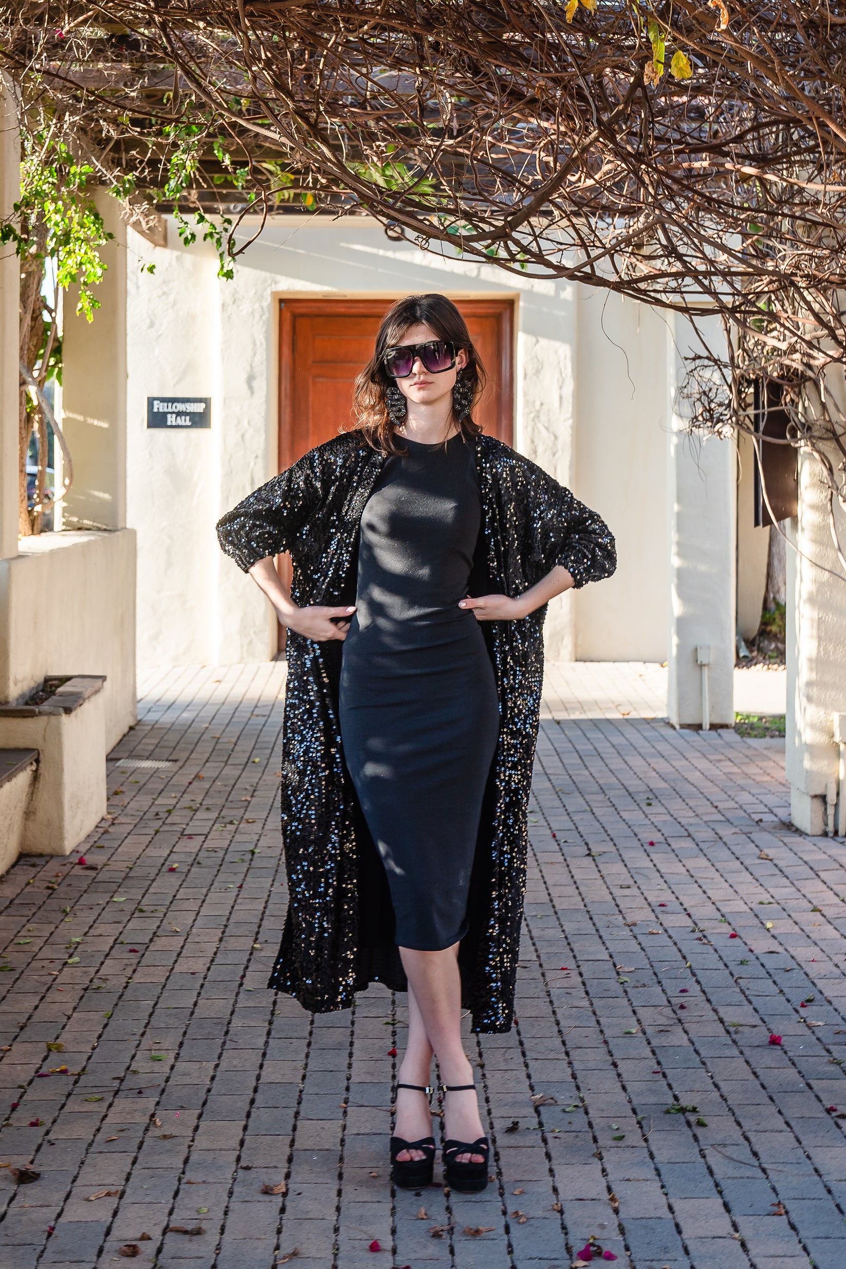 Darkest Night Sequin Cocoon Jacket – Jennafer Grace