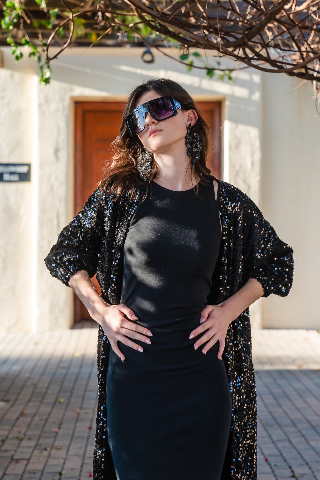 Darkest Night Sequin Cocoon Jacket – Jennafer Grace