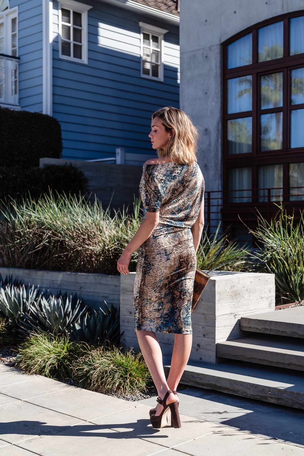 Indigo Viper Angle Dress – Jennafer Grace