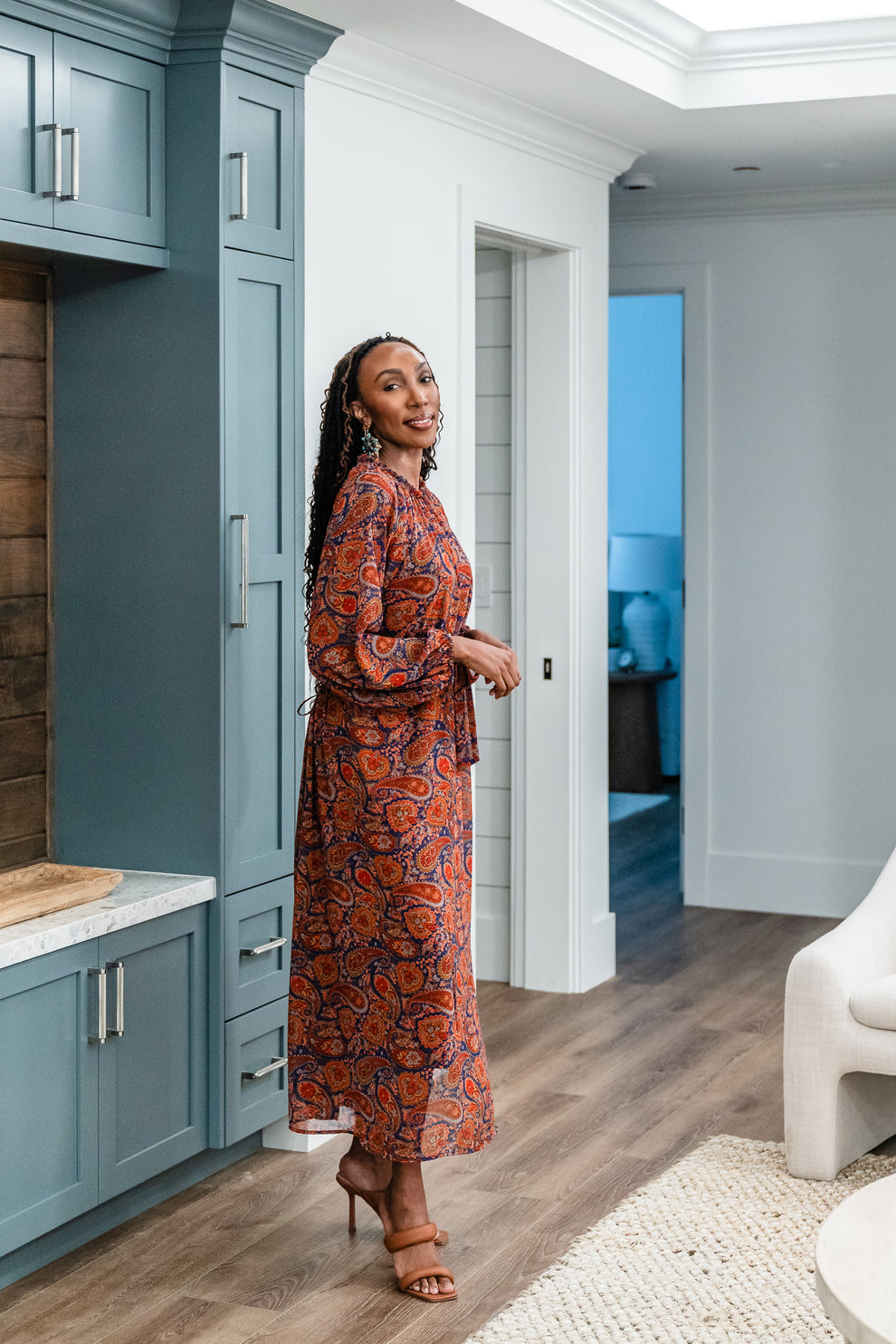 Sienna Paisley Midi Dress – Jennafer Grace