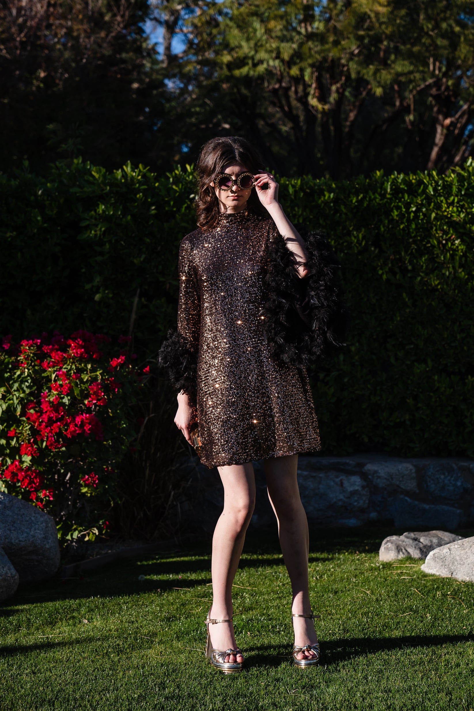 Time Warp Sequin Mod Mini in Copper Flash – Jennafer Grace