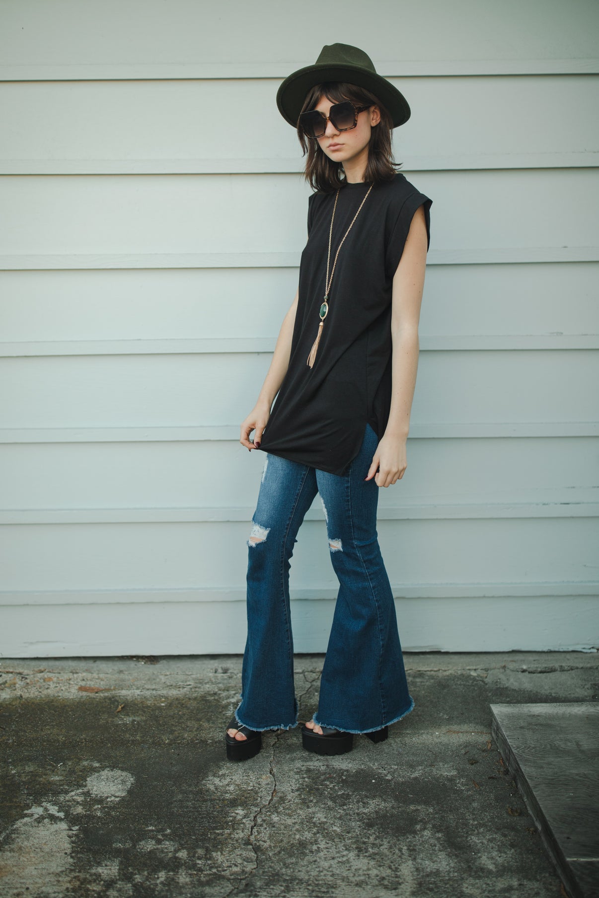 Black Block Tunic – Jennafer Grace